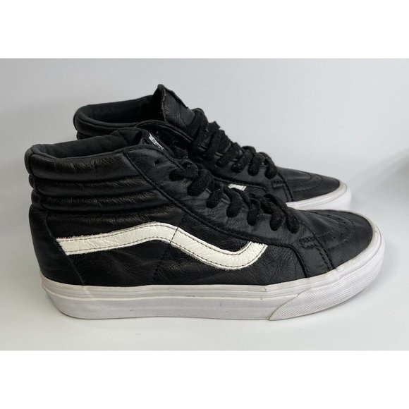 Vans | Shoes | Vans Pro Classic 72454 High Top Black Leather Men Sz 6 ...
